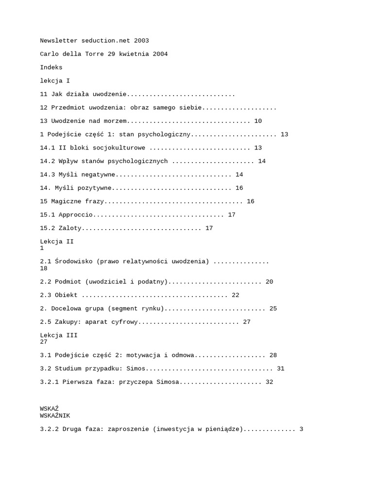 Eksplorator Uwodzenia 2 | PDF