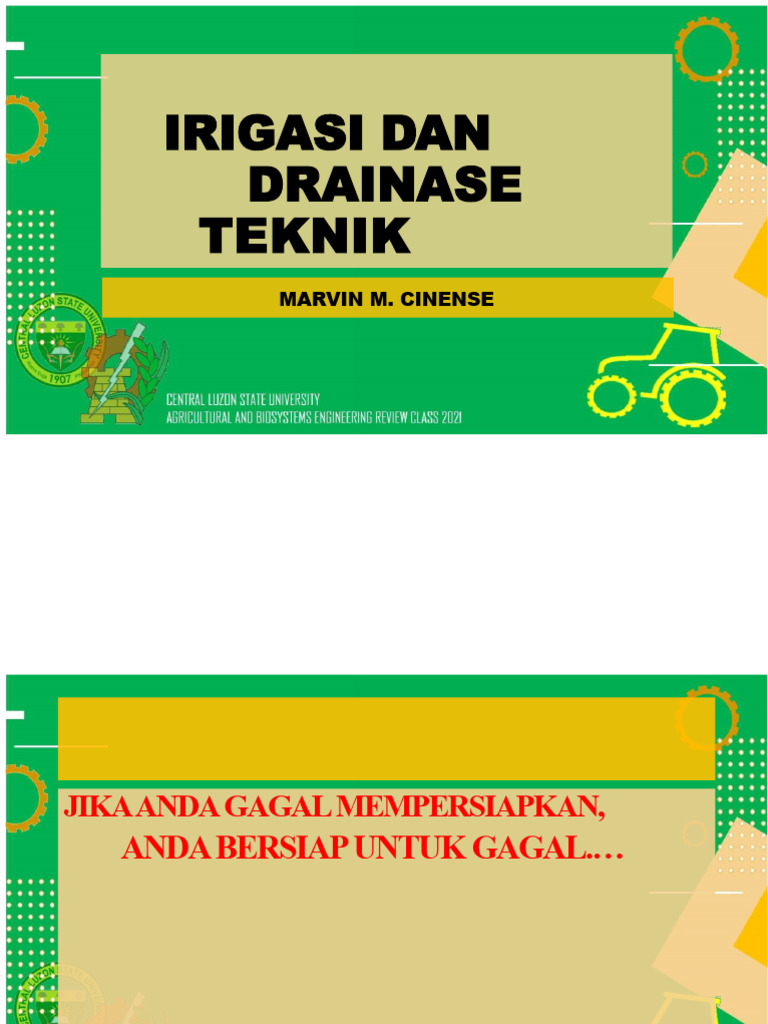 Ulasan CLSU ABE 2021 Teknik Irigasi Dan Drainase | PDF