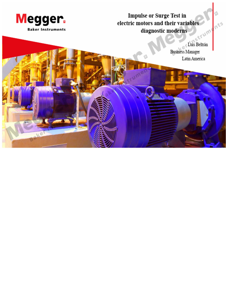 Impulse or Surge Test in Electric Motors and Their Modern Diagnostic ...