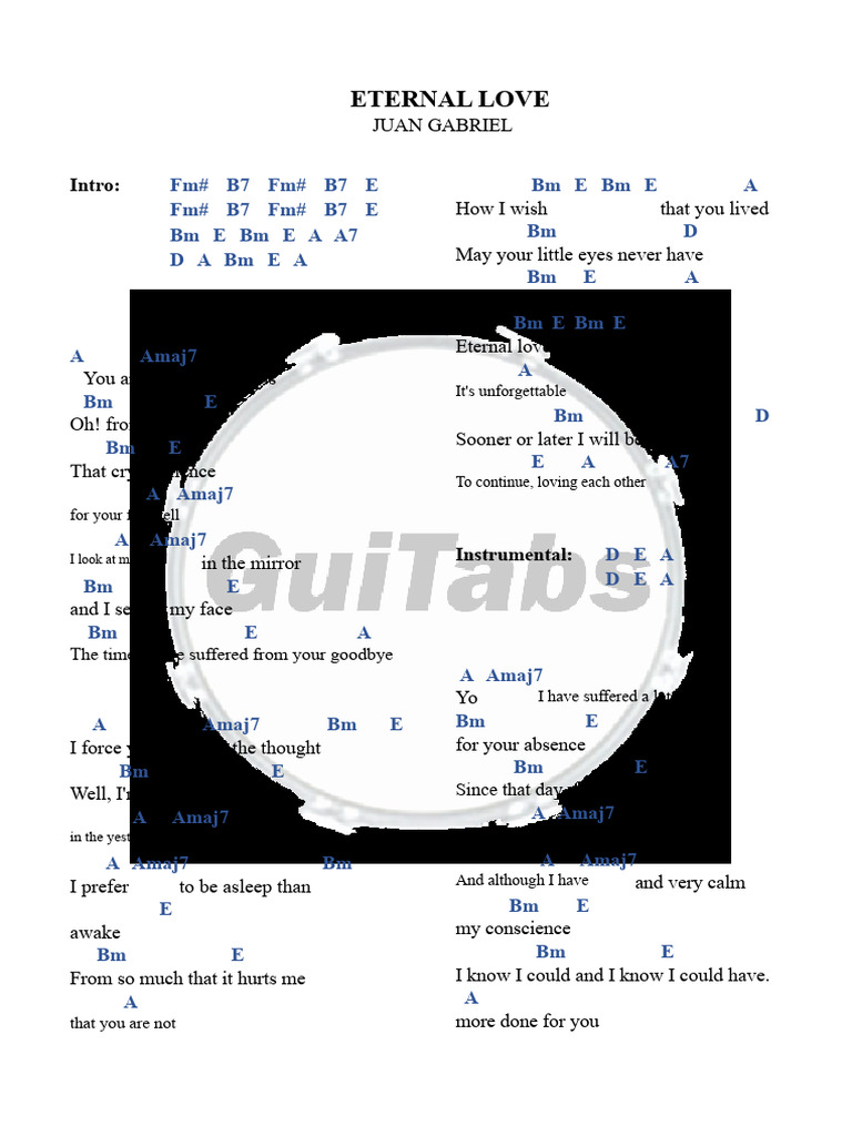 Eternal Love by Juan Gabriel Lyrics | PDF