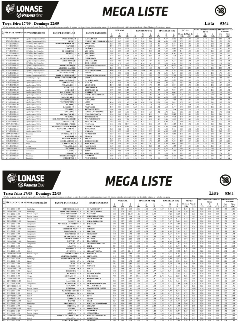 Mega Lista | PDF