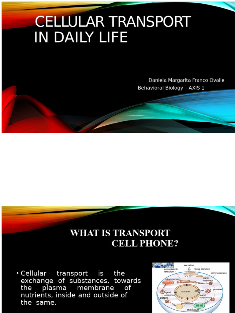 Cellular Transport in Daily Life | PDF | Osmosis | Cell Biology