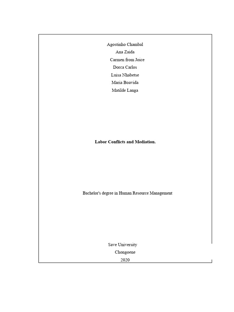 Labor Conflicts and Mediation | PDF | Mediation | Salary