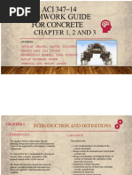 ACI SP-4: Formwork for Concrete Guide | PDF | Technology & Engineering