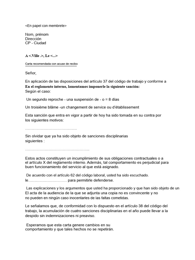 Modelo - 2-3-4º Reprimenda | PDF
