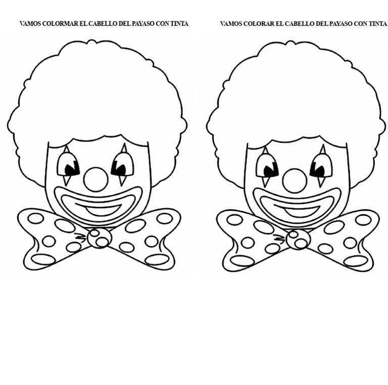 Vamos Colorar El Cabello Del Payaso Con Tinta | PDF