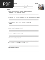 Percy Jackson's Revelation in Chapter 14 | PDF