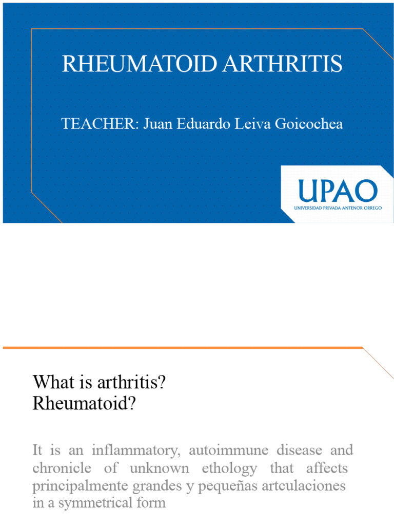 Template Rheumatoid Arthritis Pdf