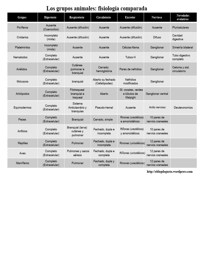 Fisiología Comparada de Grupos Animales | PDF | Branquia | Biología