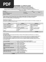 WAB Bedside Record Form | PDF