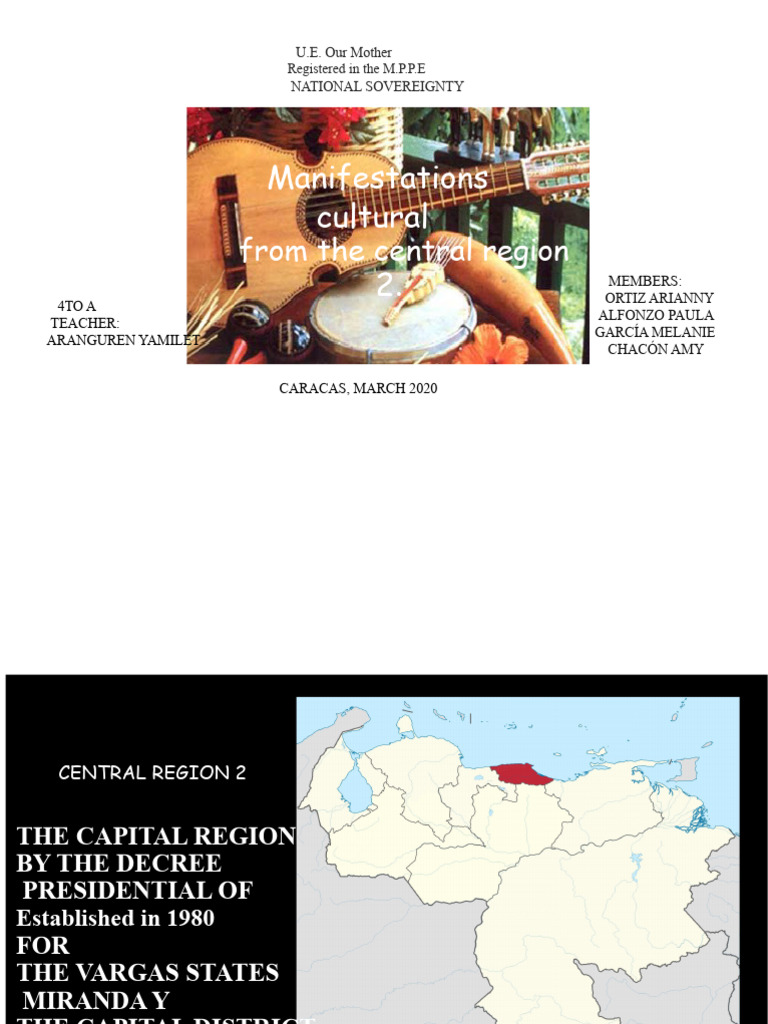 Cultural Manifestations of The Central Region 2 | PDF | Cuisine | Foods