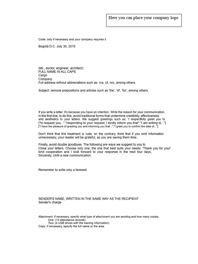 How To Write A Letter Correctly | PDF