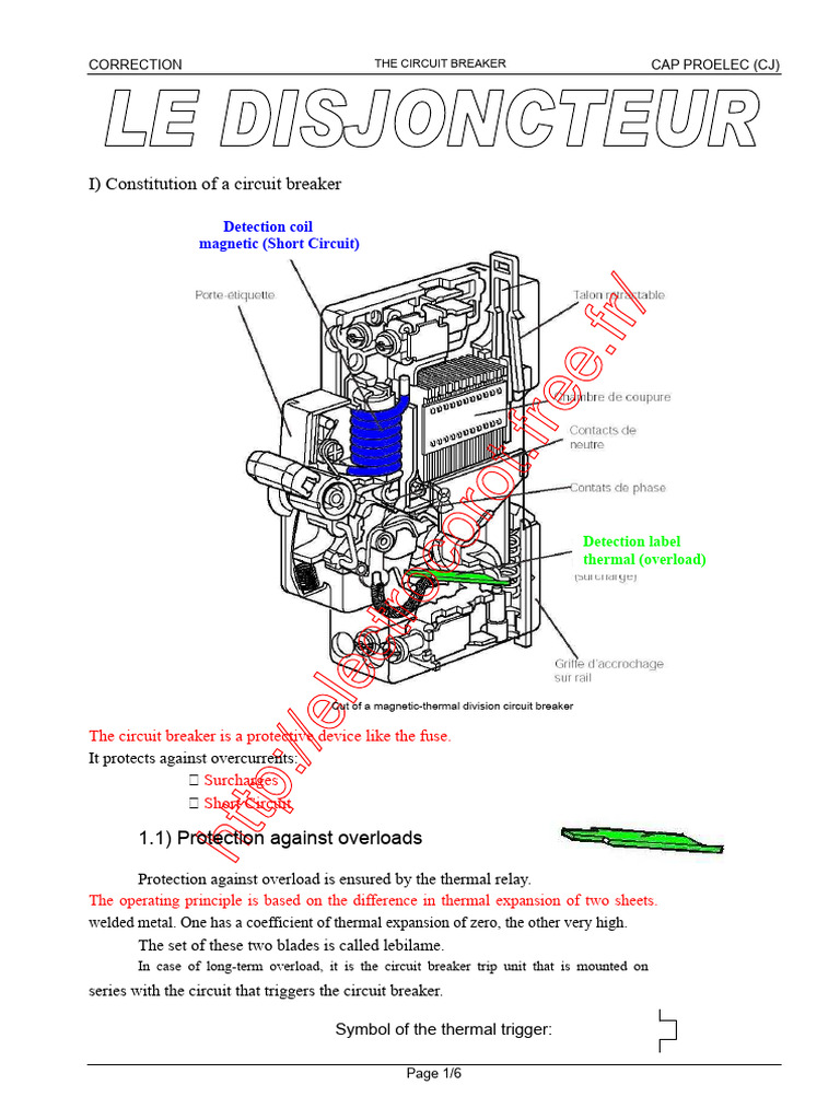 circuit breaker CAP PROF 2007 | PDF | Fuse (Electrical) | Equipment