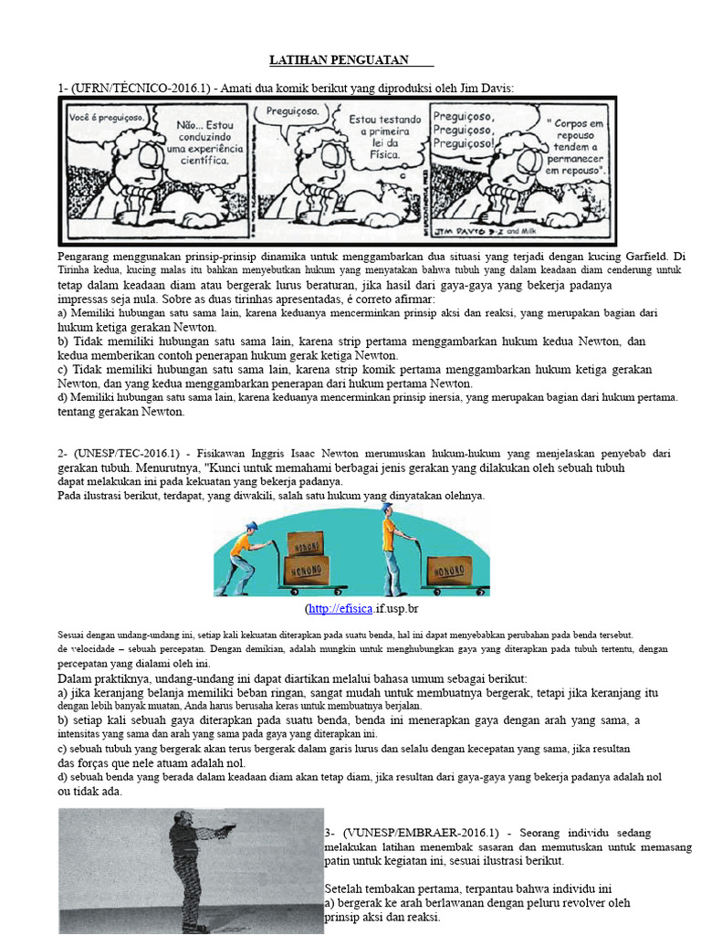 Prinsip Dinamika dalam Komik Garfield | PDF