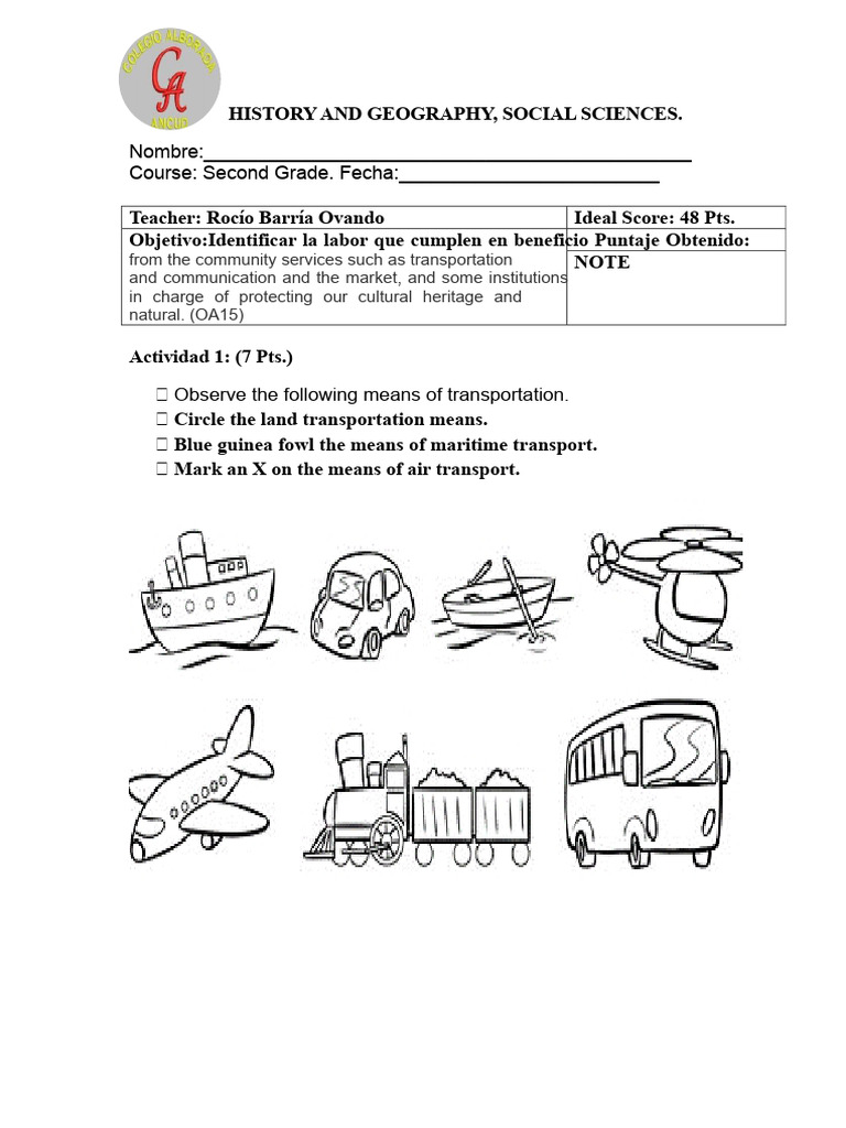 TEST Transport Modes | PDF