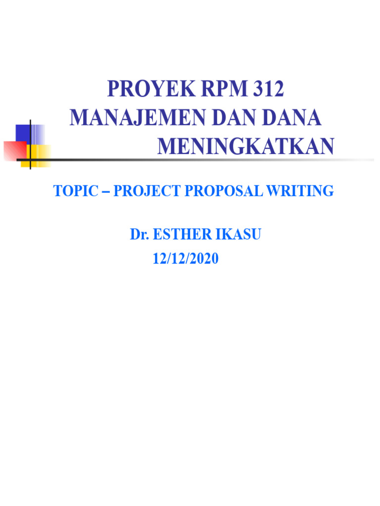 Panduan Menulis Proposal Proyek | PDF