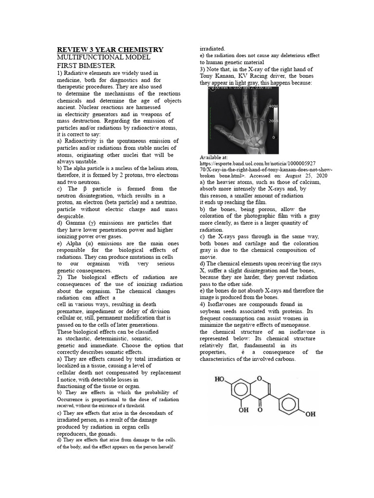 Organic Chemistry Review List Professor Brilliant | PDF | Radioactive ...