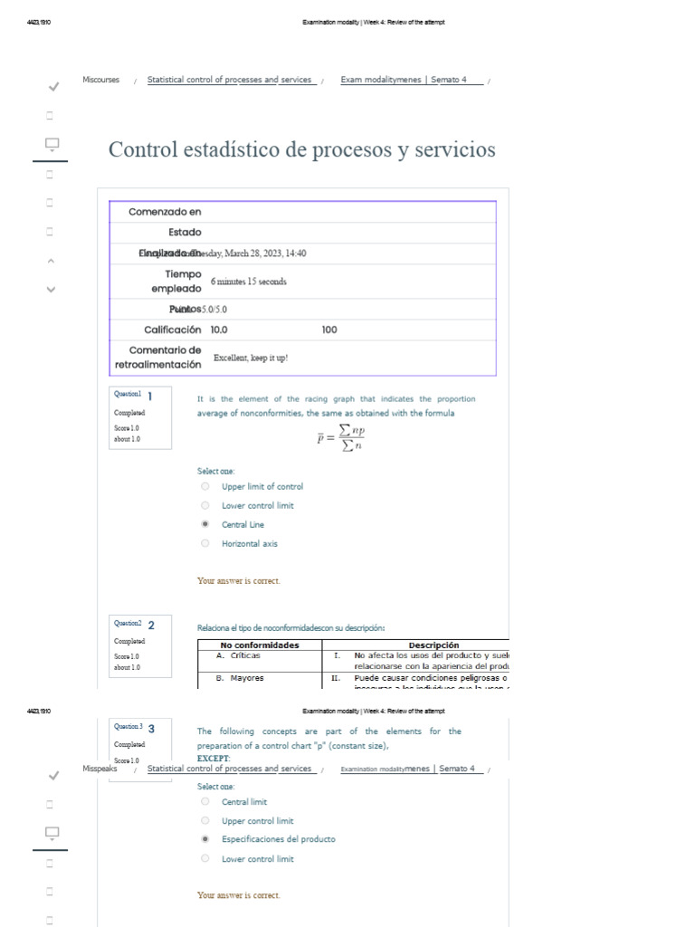 Examination Modality - Week 4 | PDF