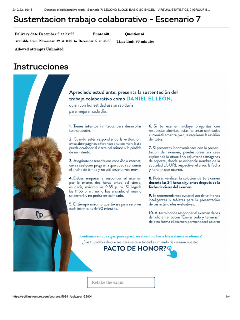 Collaborative work presentation - Scenario 7_ SECOND BLOCK-BASIC ...