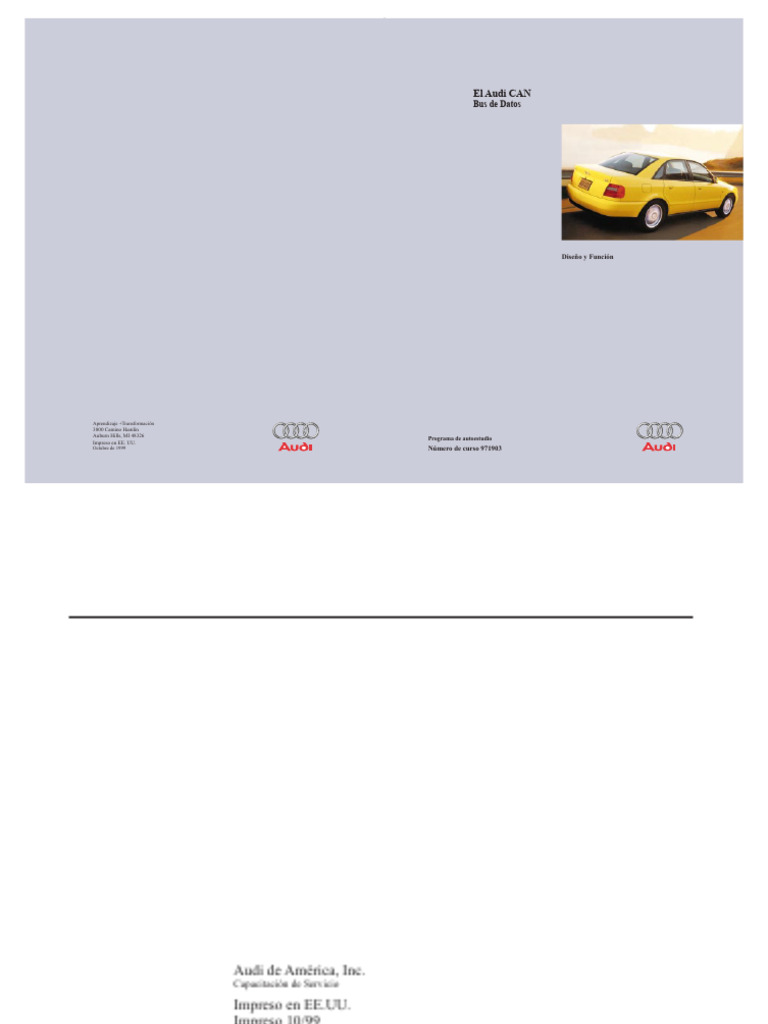 Bus de Datos CAN de Audi | PDF | Poco | voltaje