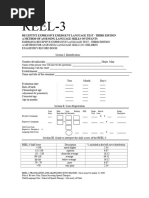 REEL-3 Language Assessment Manual | PDF | Evaluation Methods