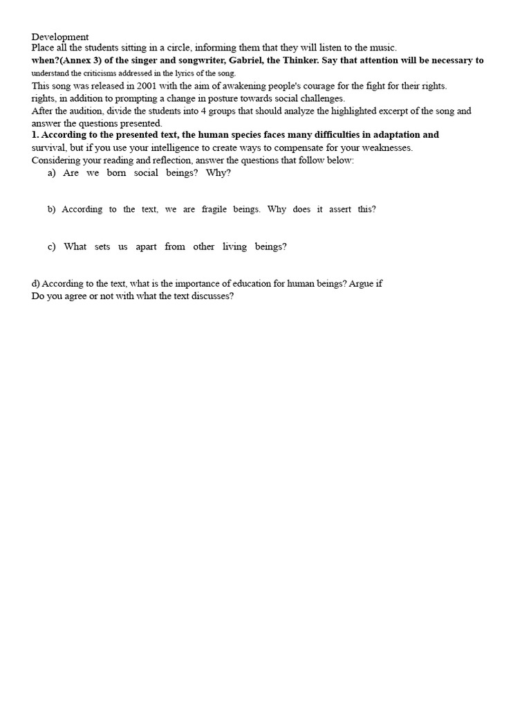 Life Project - Danilo's Life | PDF