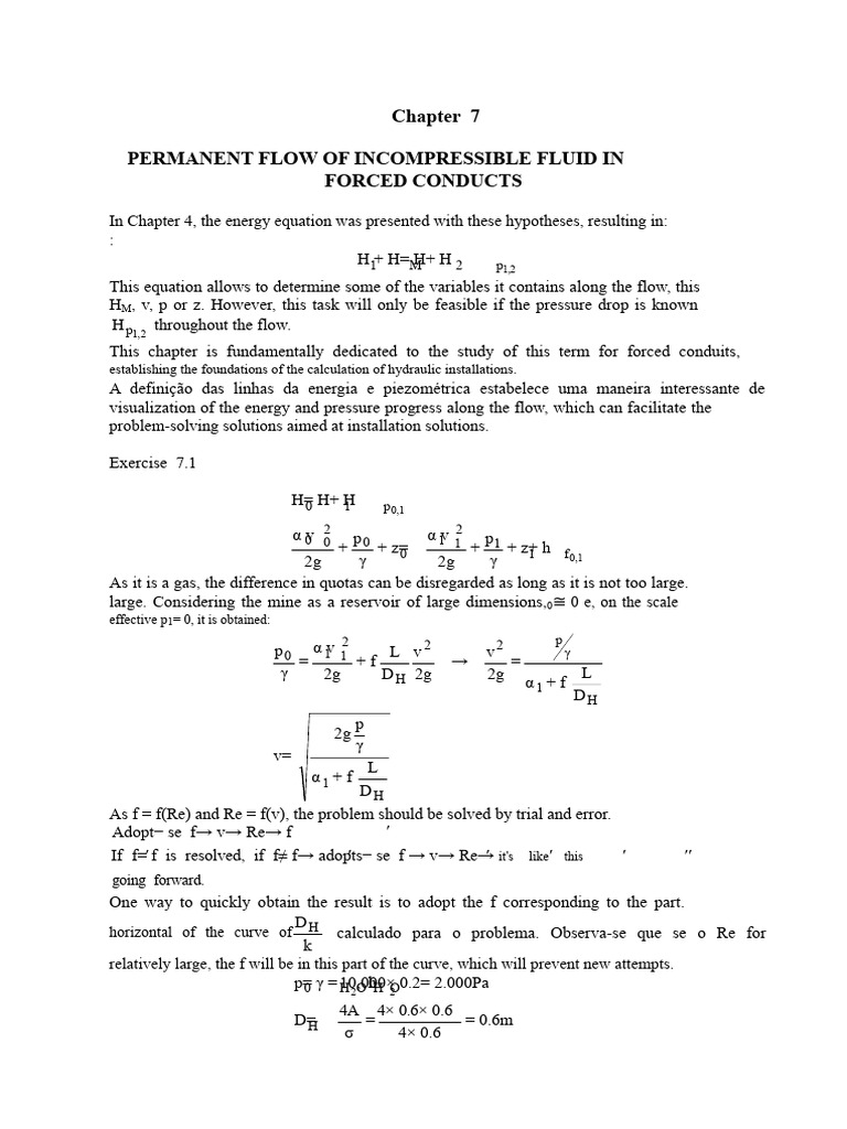Incompressible Fluid Flow in Conduits | PDF | Chemical Engineering ...