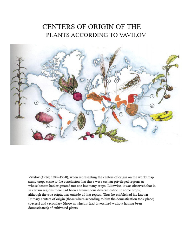 Vavilov's Plant Origin Centers Explained | PDF | Crops | Southeast Asia