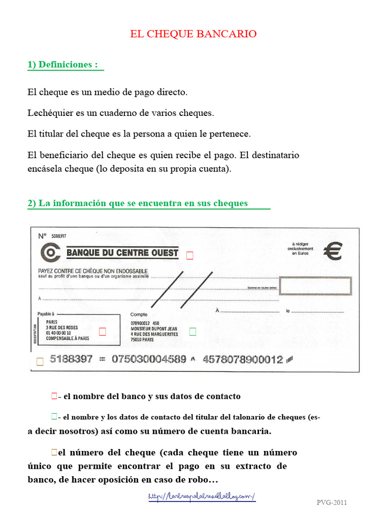 EL- CHEQUE-BANCARIO.pdf | PDF