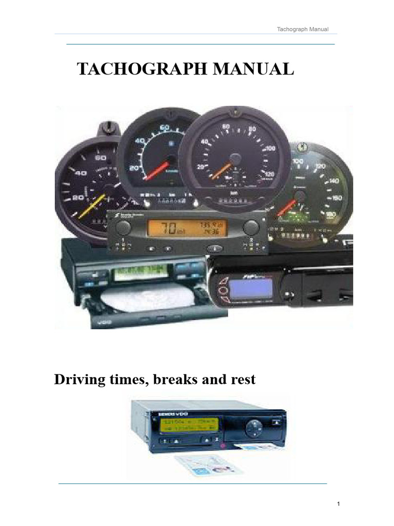 Tachograph Manual MAR15 References | PDF | Transport | Land Transport
