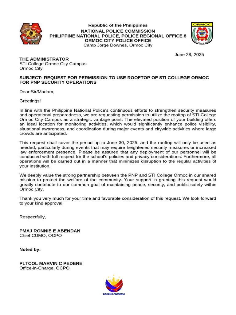 Request Letter For STI - 28june2025 | PDF