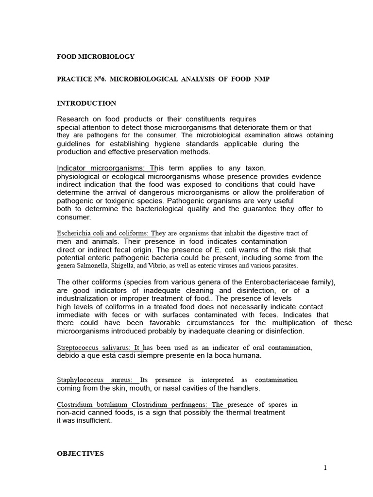 Microbiological Analysis of Food | PDF | Agar | Escherichia Coli