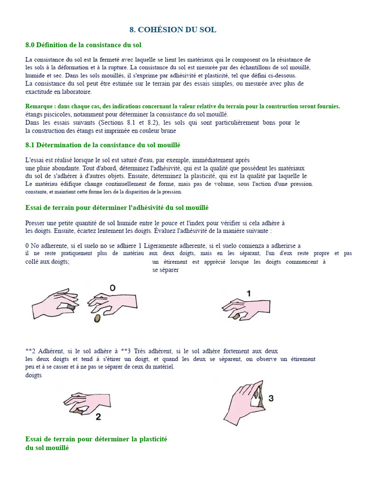 Consistance Du Sol | PDF | Physique appliquée et interdisciplinaire ...