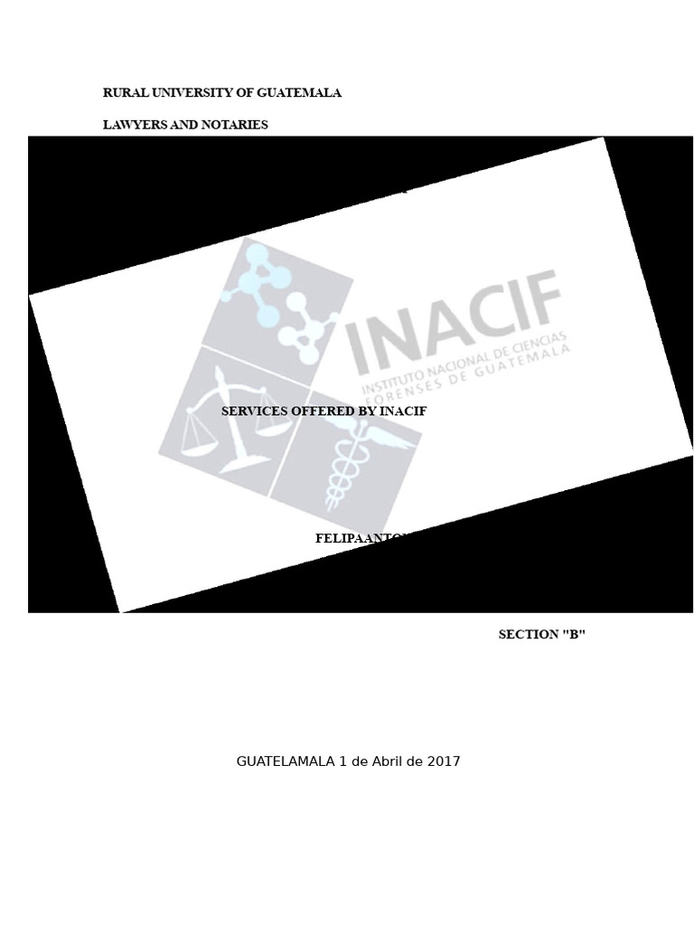 Services Provided by Inacif Other Than Criminal Courts | PDF | Forensic ...