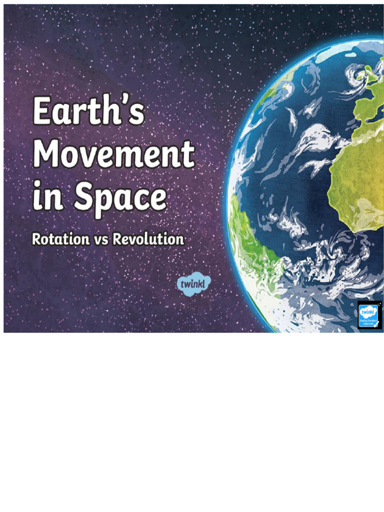Movimiento de La Tierra: Rotación y Revolución | PDF | Tierra | Invierno