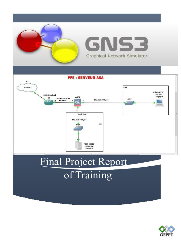 Gns3-Asa Firewall Project | PDF | Firewall (Computing) | Computer Network