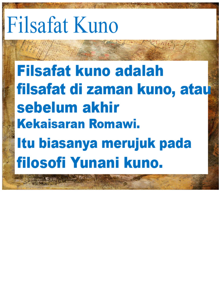 Filsafat Anaximenes: Teori Udara dan Kosmos | PDF