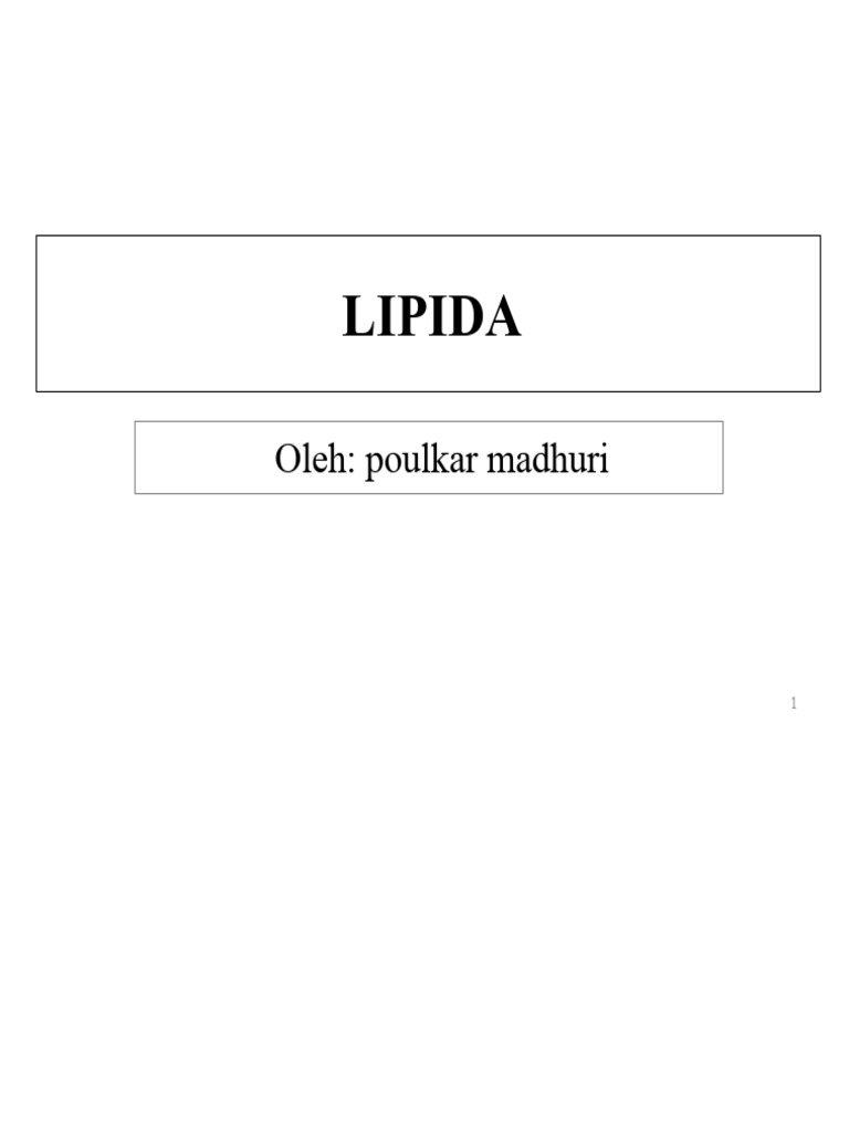 397422395-LIPID-D-Pharm-ppt | PDF