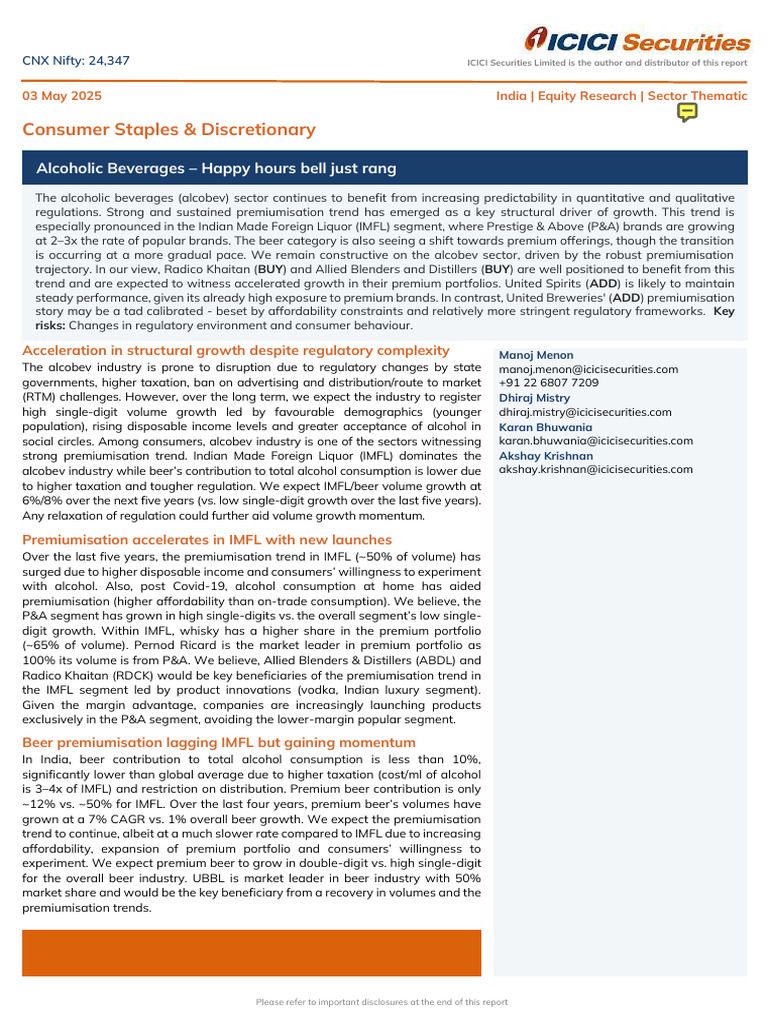Alcobev Thematic May25 | PDF | Alcoholic Beverages | Beer