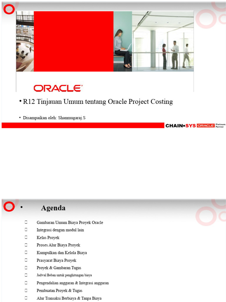 Tinjauan Oracle Project Costing | PDF