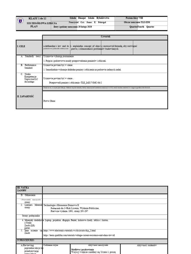 DLP-Gr8-TLE EIM.docx | PDF