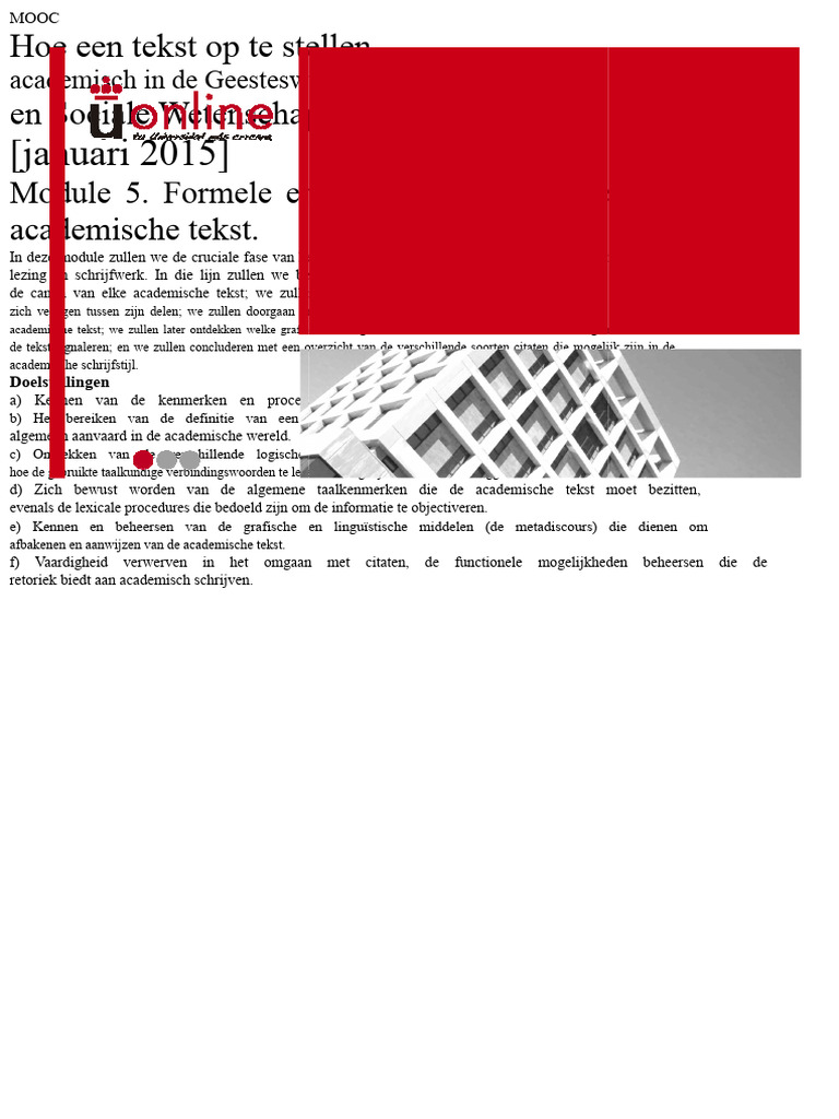 Formele en Stilistische Kenmerken Van de Academische Tekst | PDF