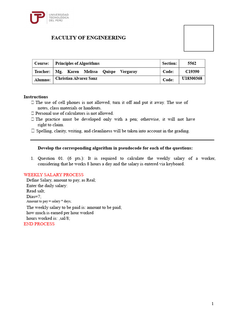 PC1_Principles of Algorithms | PDF | Computing | Algorithms And Data ...
