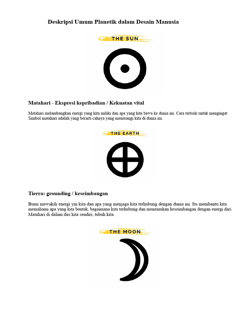 Energi Planet dalam Desain Manusia | PDF