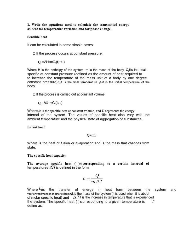 Previous 6 of Thermodynamics | PDF | Heat | Enthalpy