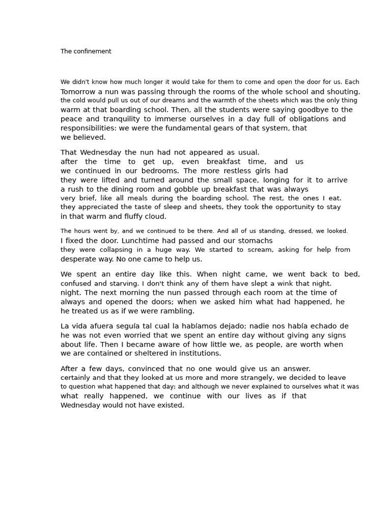 Short Suspense Story | PDF