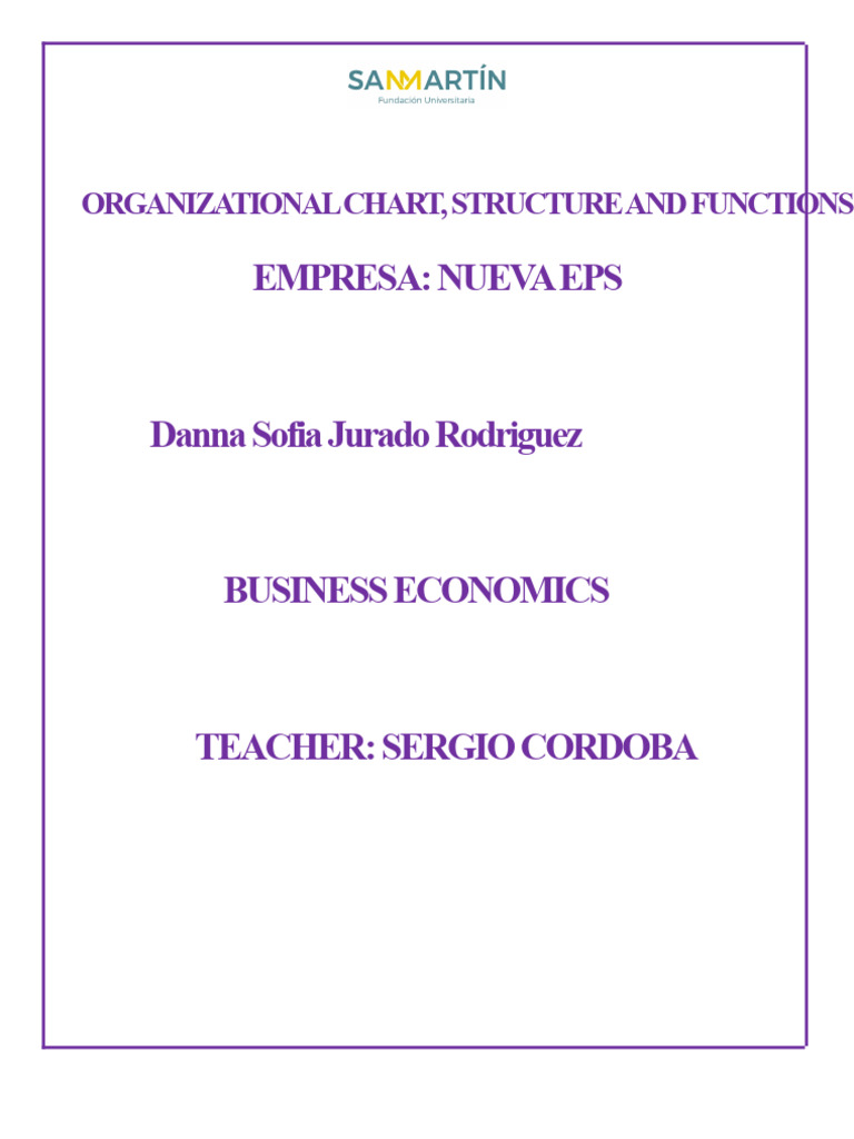 Nueva EPS Organizational Structure Overview | PDF | Audit | Business