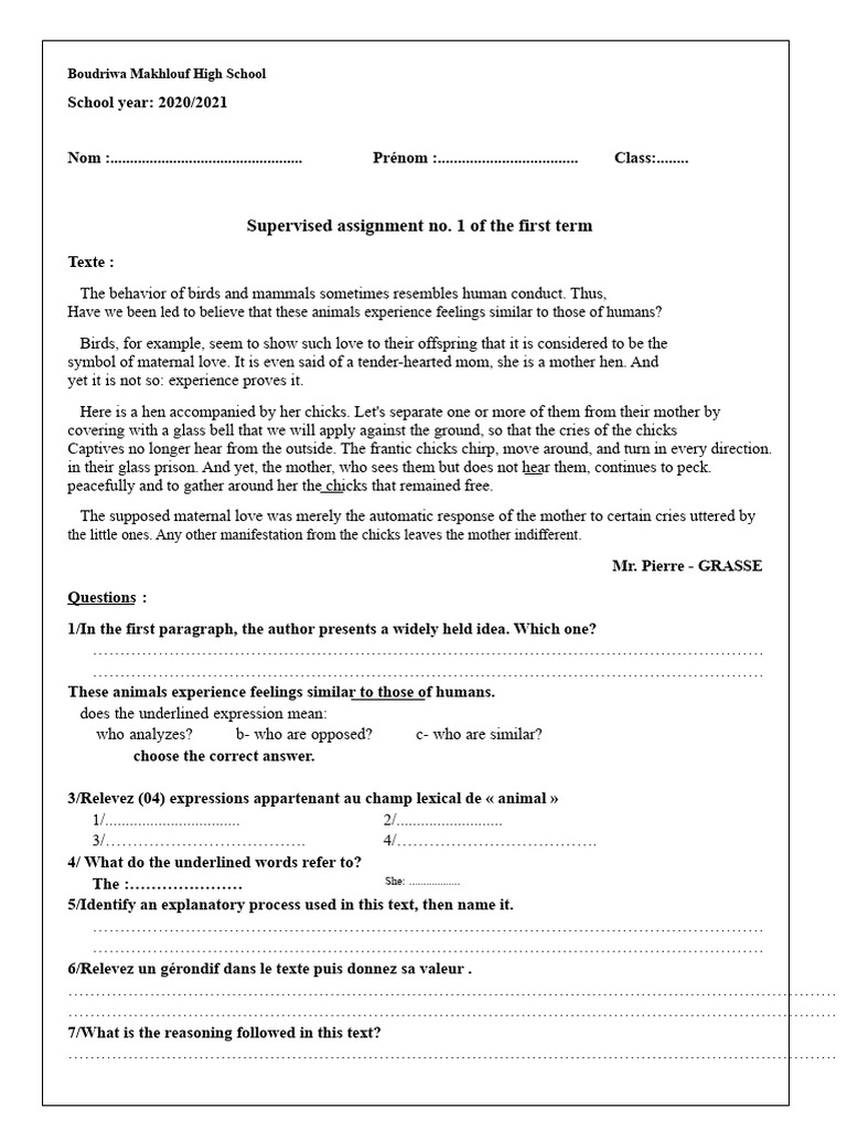 Assignment-2as Final Version | PDF | Zoology | Psychology