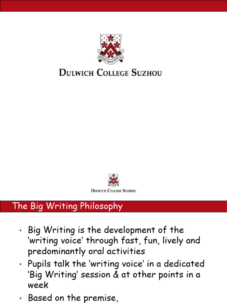 Big Writing Strategy for Developing Writing Skills | PDF | Punctuation