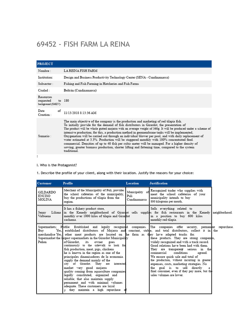 Fish Farming Project | PDF | Aquaculture | Agriculture